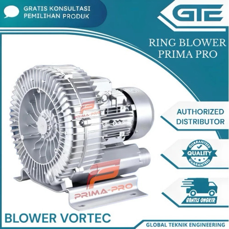 Jual RING BLOWER 3HP MEREK ROTOR 2,2KW CENTRIFUGAL BLOWER VORTEX TAMBAK ...