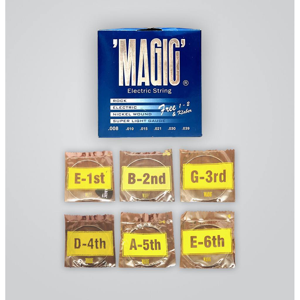 Jual Magic Senar Gitar Listrik Elektrik Ecer no 1 2 3 4 5 6 per pcs ...