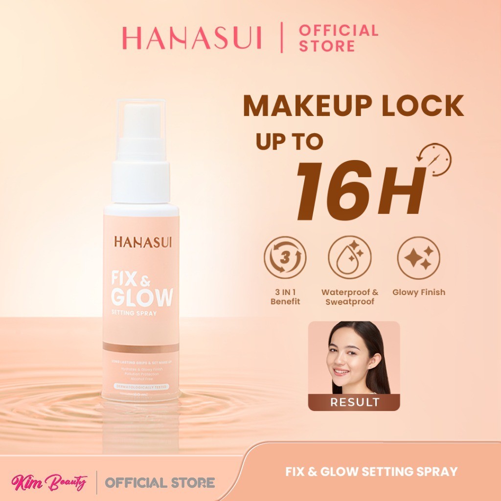 Jual Hanasui Fix & Glow Setting Spray 60ml | Shopee Indonesia