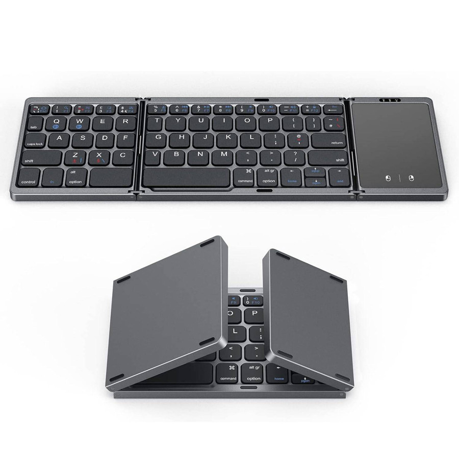 Jual Foldable Keyboard Russian with Touchpad Portable Mini Bluetooth ...