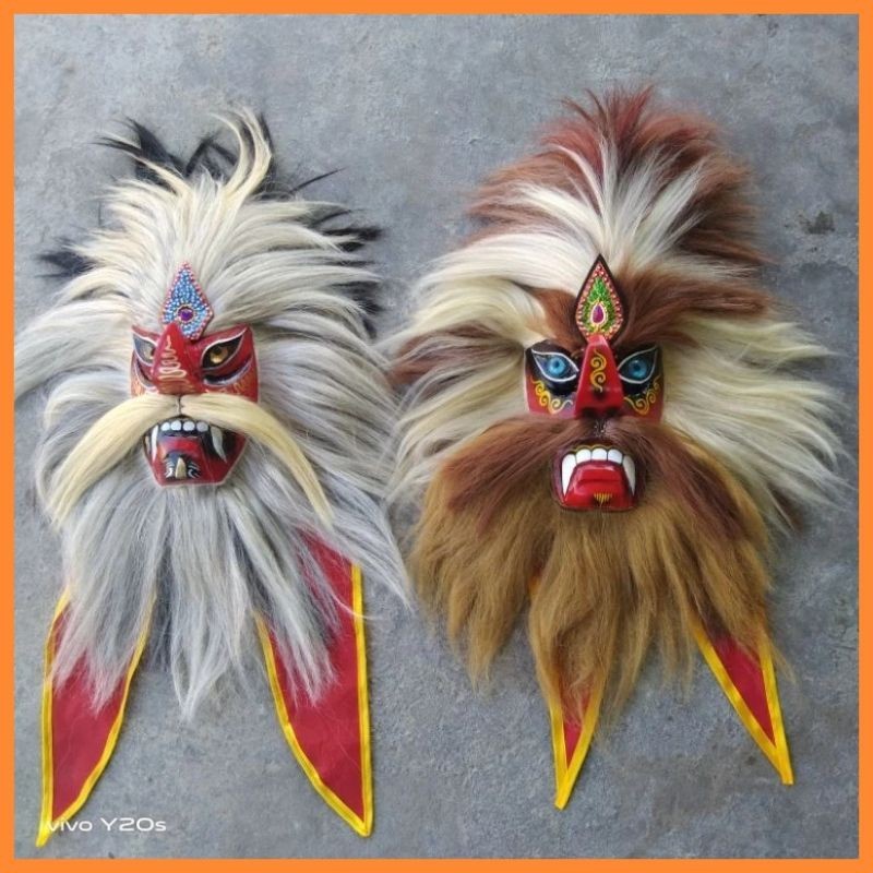 Jual Topeng bujang ganong ganongan alusan kualitas pentas mata kaca ...