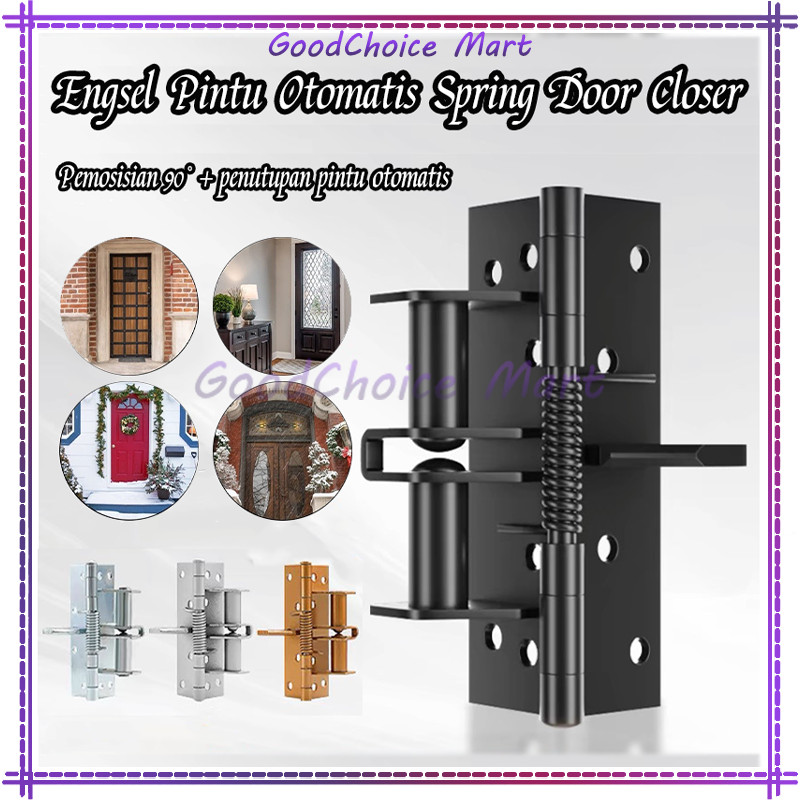 Jual Engsel Pintu Otomatis Spring Door Closer / Engsel Penutup Pintu ...