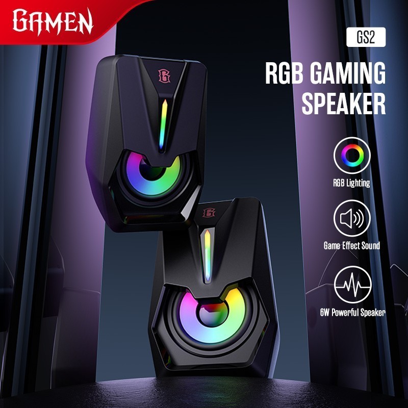 Jual NEWWW!! GS2 Speaker GAMEN 100% Original RGB Gaming Speaker GS-2 ...