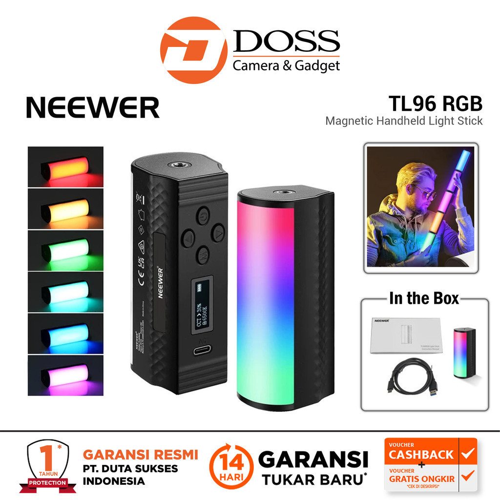 Jual Neewer TL96 RGB Magnetic Handheld Light Stick | Shopee Indonesia