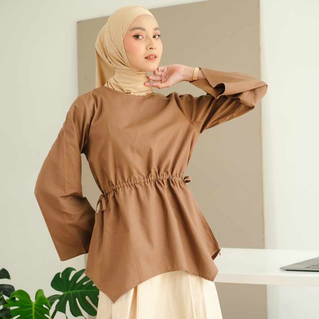 Jual Zoya RIZANA Blouse - Atasan Wanita Bahan Cotton Blend | Shopee ...