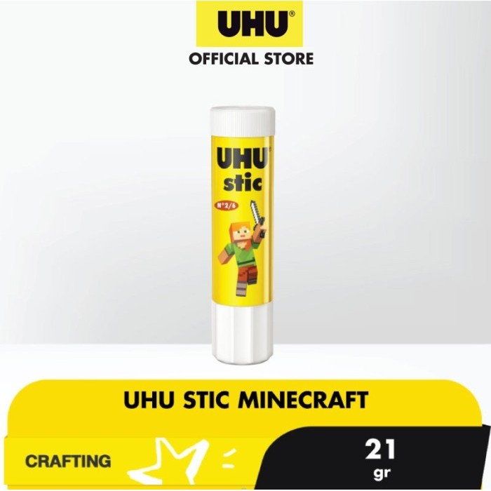 Jual Lem Stick UHU 21gr Back To School Edition Minecraft | Shopee Indonesia
