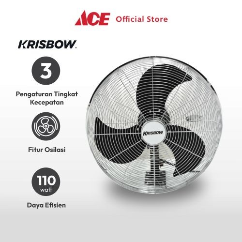Jual Krisbow 20 inci Kipas Angin Dinding Industrial 50T-W Wall Fan ...