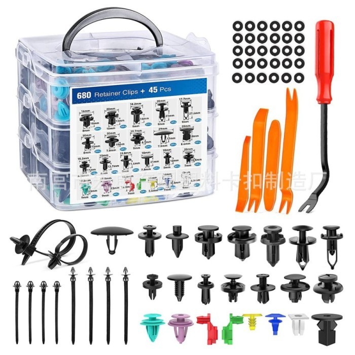 Jual Baut Rivet Klip Kancing Body Rivet Plastik Mur Ripet Snap Joint ...