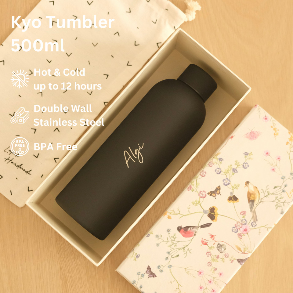 Jual Giftsential Kyo Tumbler 500ml - Botol Minum Double Wall Stainless Steel Anti Tumpah Vacuum ...