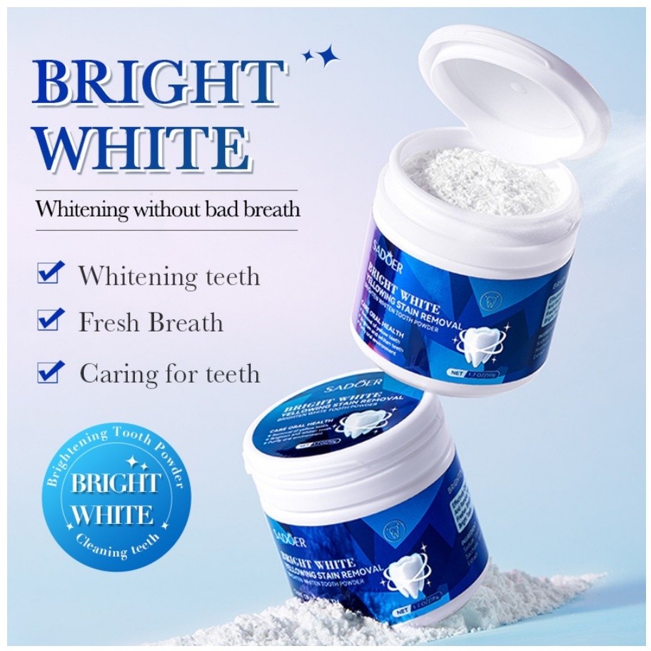 Jual IMAGES YURIZUMI Teeth Whitening Powder Pasta Gigi Bubuk Merontokan ...