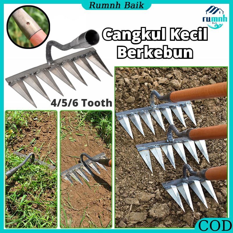 Jual [COD] Cangkul Kecil Berkebun Besi Gardening Hoe Weeding Rake Garuk ...