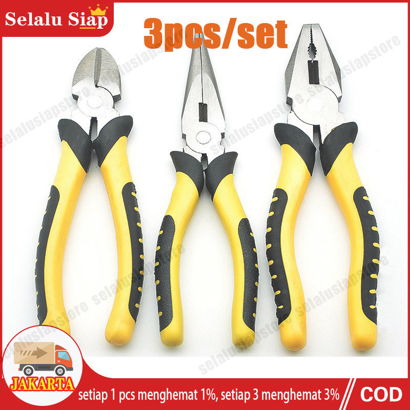 Jual Philibs Asli 3 pcs 8 Inchi Set Alat Tang Tugas Berat Tang Hidung ...