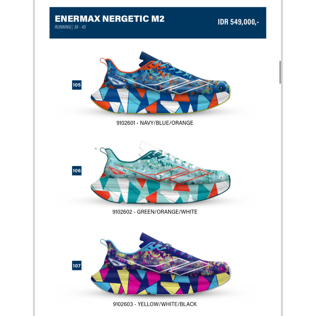 Jual Sepatu Lari Running Mills Enermax NERGETIC M2 Original | Shopee ...