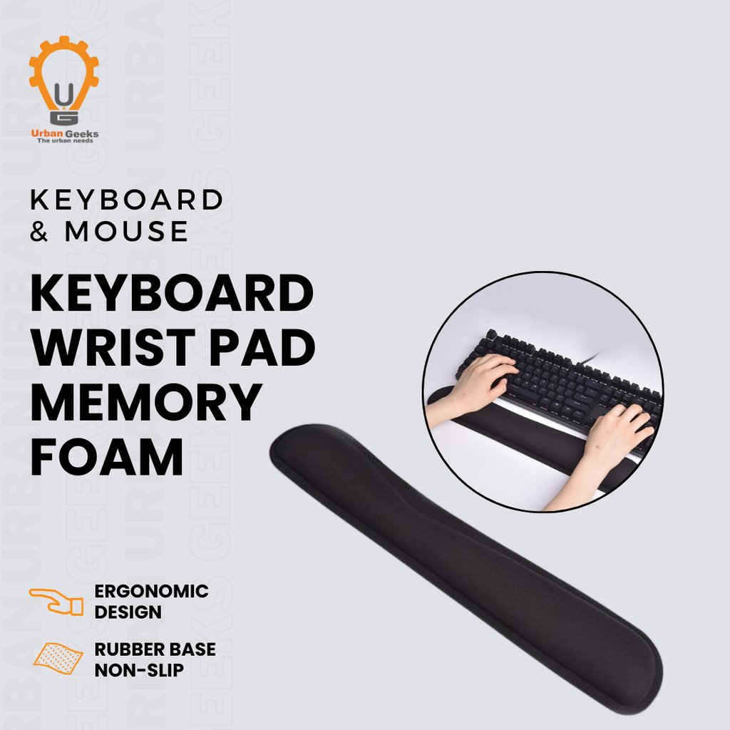 Jual Zelotes Palm Rest Keyboard Pad Ergonomic Bantalan Alas Tangan ...