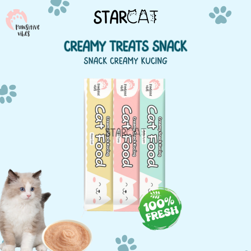 Jual SC Pawsitive Vibes Creamy Treats 15g Cemilan Snack Kucing Basah ...