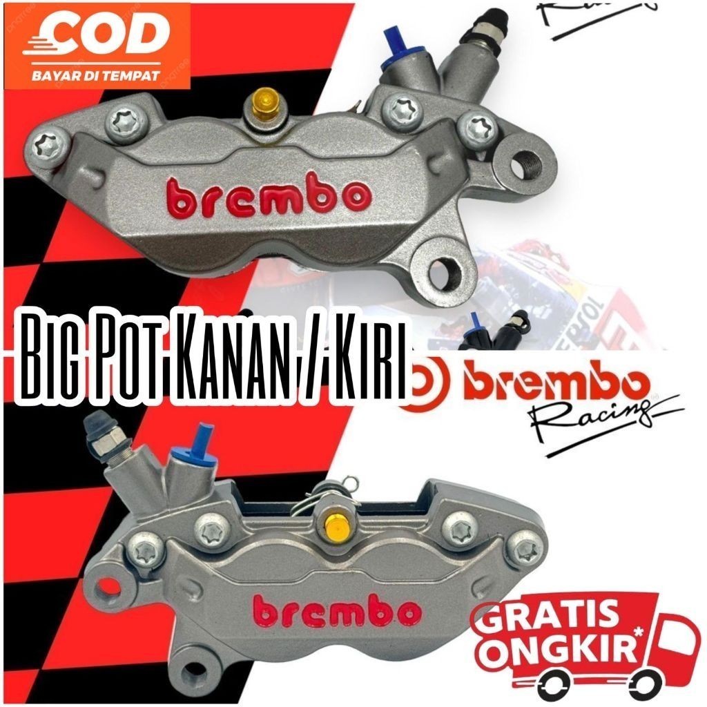 Jual Kaliper KANAN/KIRI BIG POT BABET 4 Piston 1 Pin Kaliper KANAN/KIRI | Shopee Indonesia