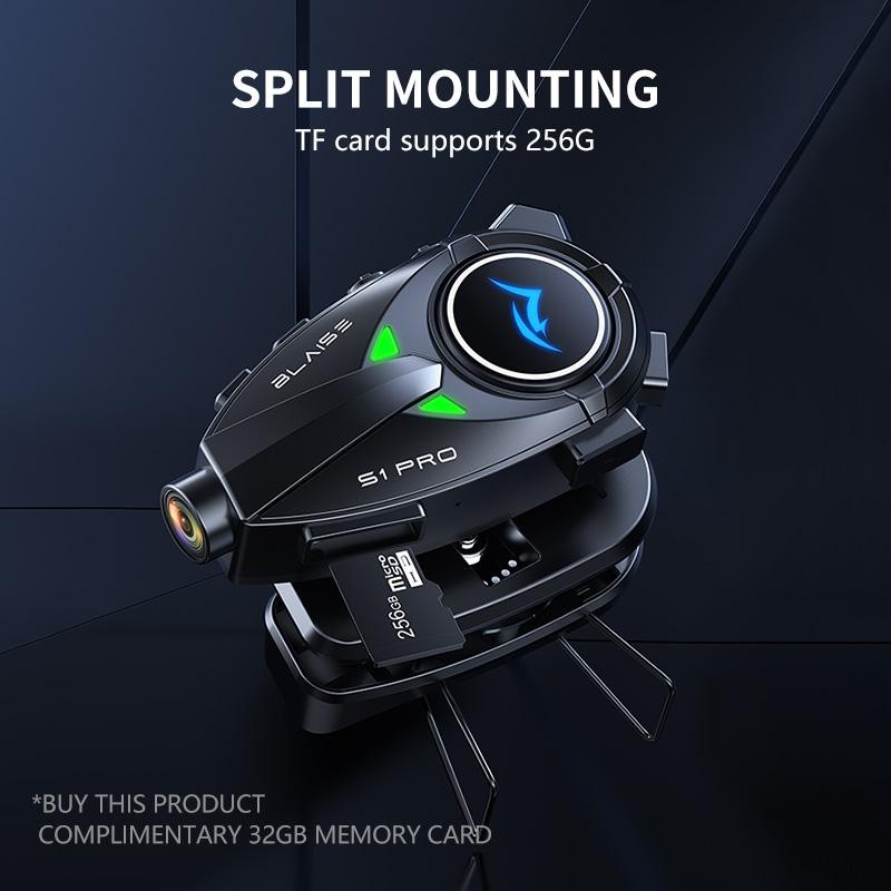 Jual Blaise S1 PRO Intercom Helm Motor Kamera Rekam Recorder Interkom ...