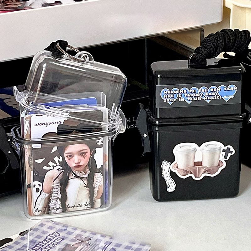 Jual Photocards Storage Box Kpop Idol Photo Card Holder Boxes Kawaii ...