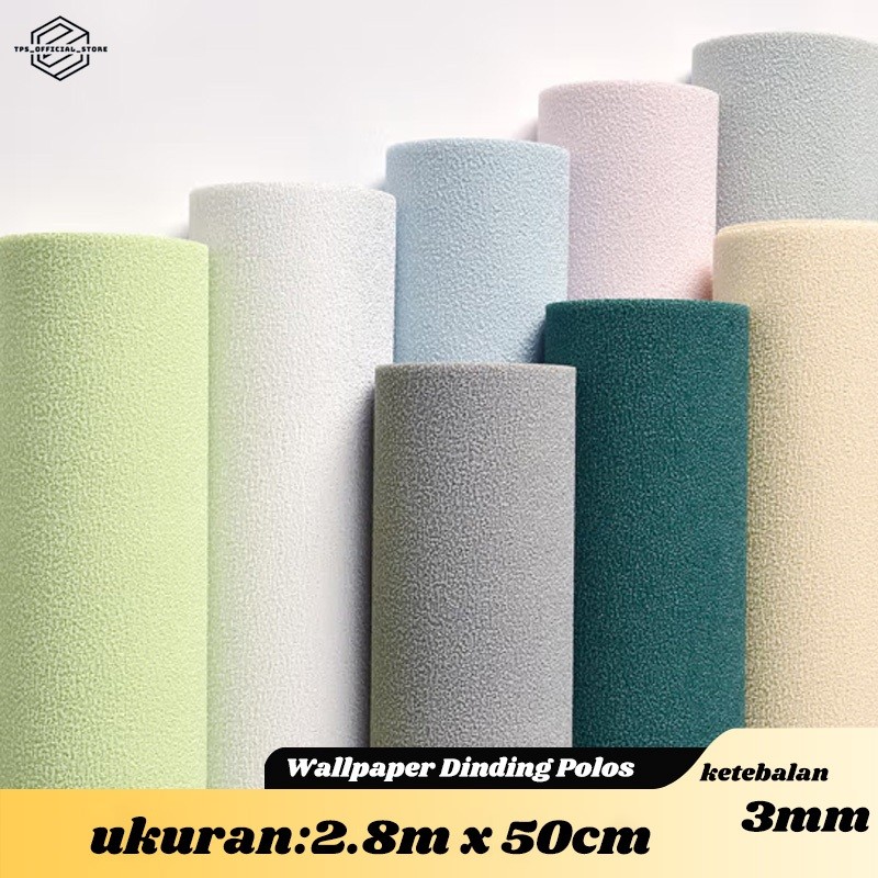 Jual Wallpaper Dinding Roll Polos 3D Premium 280CM*50CM Sticker Dinding ...