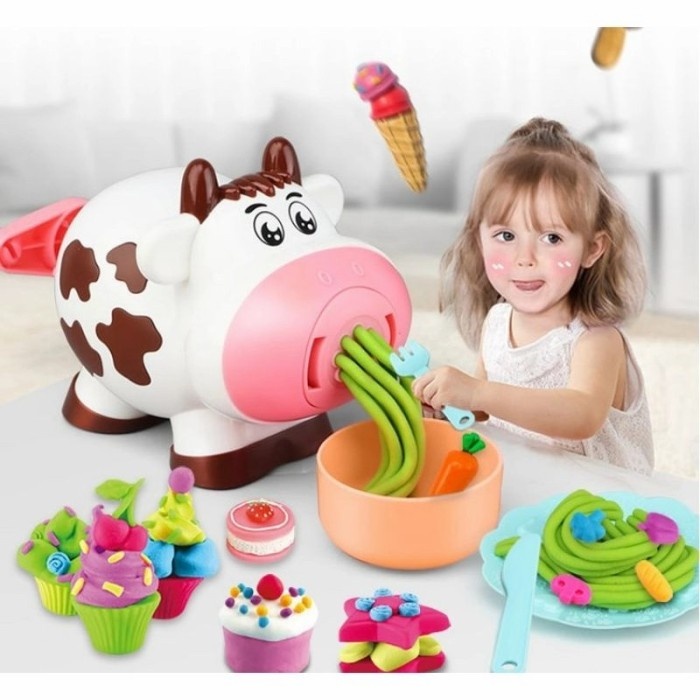 Jual Mainan fun doh sapi koki pintar masak fundoh mainan sapi masak ...