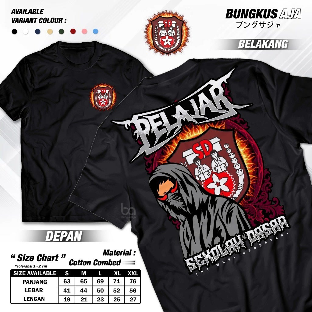 Jual AT.OFC Kaos Pelajar SD Sekolah Dasar Tut Wuri Handayani - Baju ...