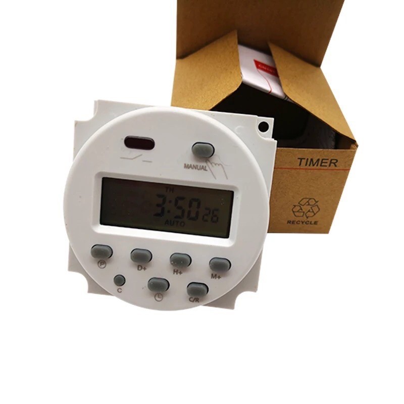 Jual DIGITAL TIMER 16A AC PLN 220V KONTROL LISTRIK PLN 220V DC CN101A ...