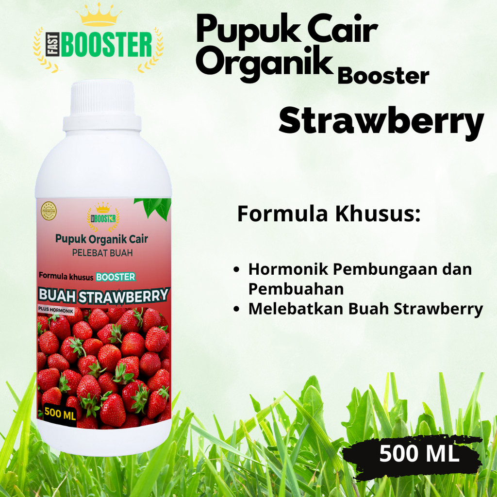 Jual Pupuk Booster Cair Strawberry 500ml Pemacu Bunga dan Buah ...
