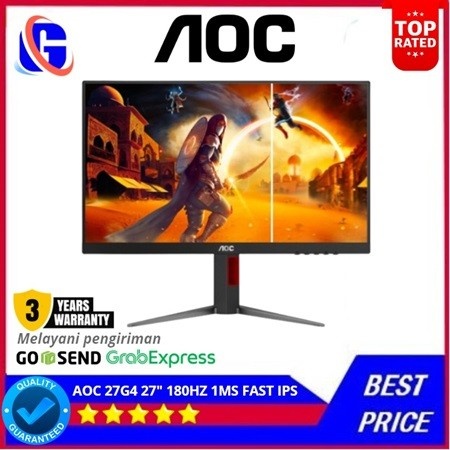 Jual AOC 27G4 27" 180HZ 1MS FAST IPS ADAPTIVE-SYNC FHD HDR10 FLICKER ...