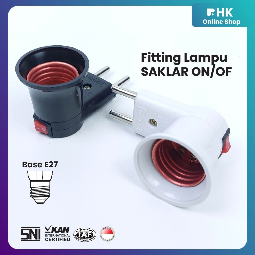 Jual Fitting Lampu Colok saklar / Fitting Colok Saklar On Off / Fitting ...