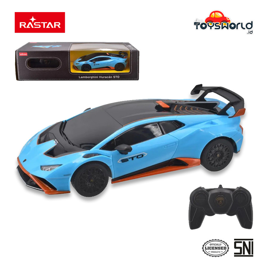 Jual Rastar RC 1:24 Lamborghini Huracan STO Blue | Shopee Indonesia