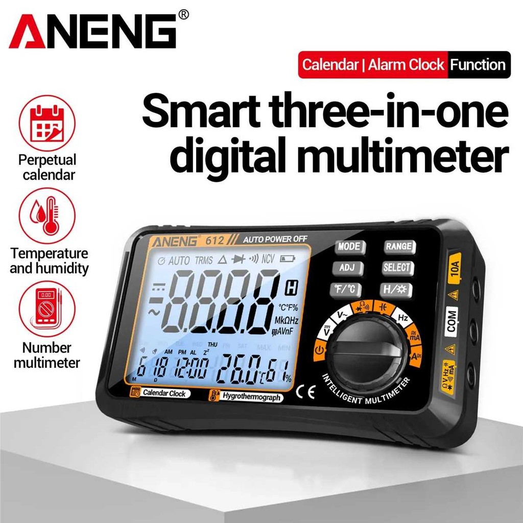 Jual ANENG Digital Multimeter 3in1 Voltage Tester Backlit Screen 4000 ...
