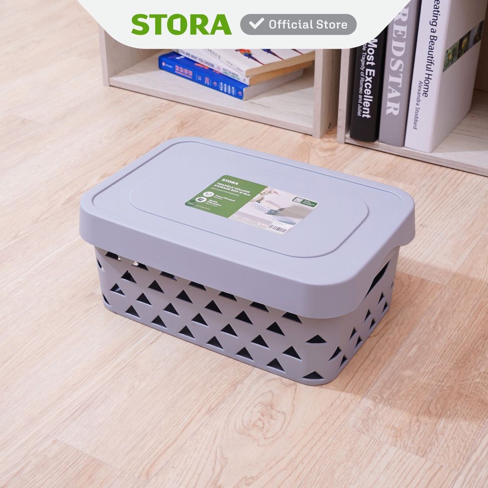 Jual Stora Kotak Penyimpanan Triangle Hollow Kotak Serbaguna Plastik ...