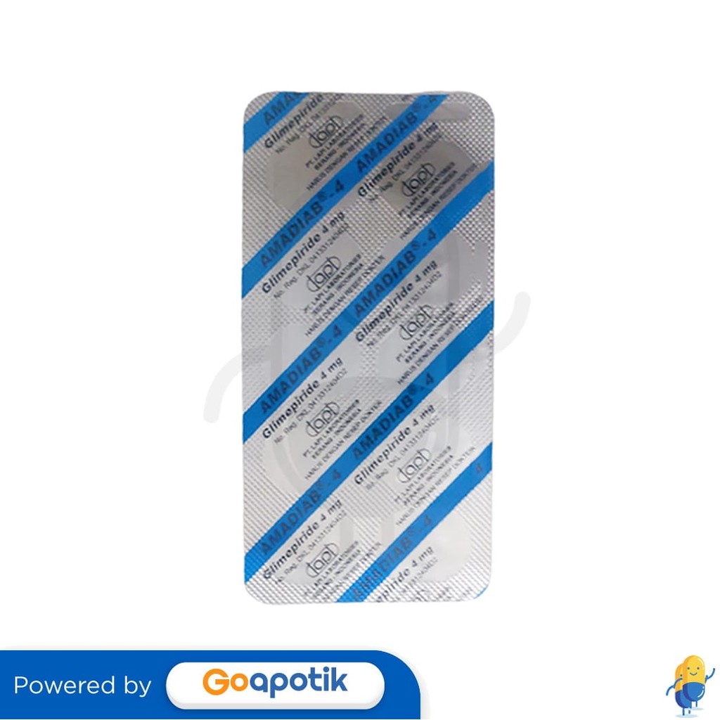 Jual Amadiab 4 Mg Strip 10 Kaplet | Shopee Indonesia