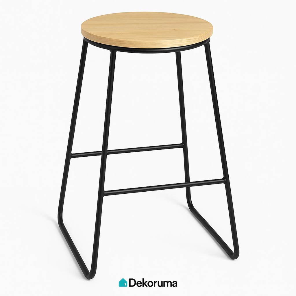 Jual Dekoruma LEGNO Kursi Bar Kayu Minimalis / Bangku Tinggi Kayu / Bar ...