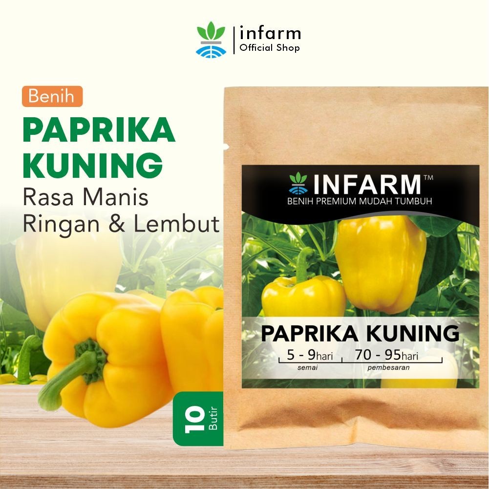 Jual INFARM - Benih Bibit Biji Super Paprika Kuning | Shopee Indonesia