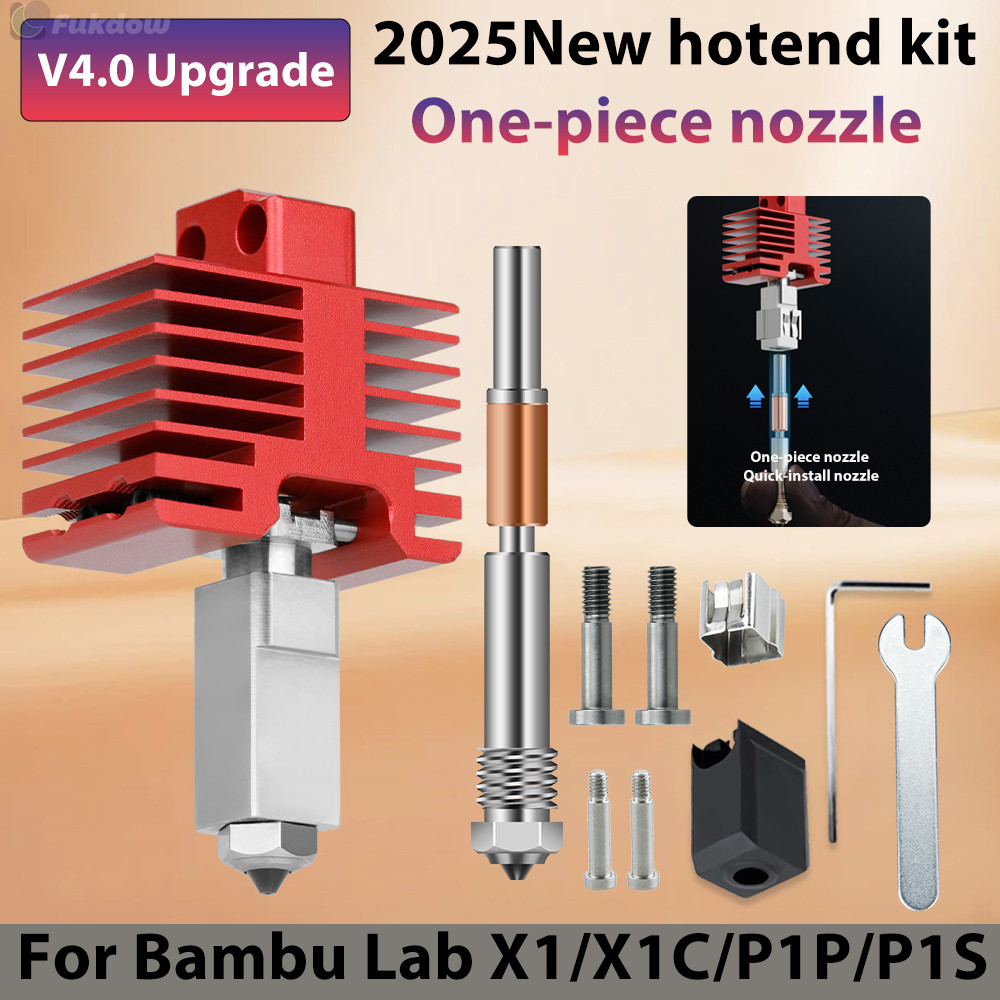 Jual New Hotend For Bambu Lab P1P X1C P1S X1 X1E V4.0 Upgrade Hot end ...