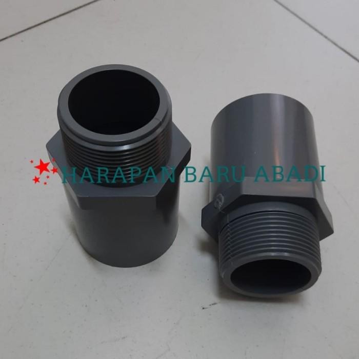 Jual Socket Drat Luar PVC 1" inch / SDL PVC | Shopee Indonesia