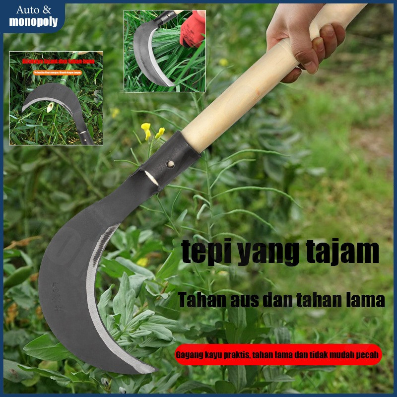 Jual Pemangkas Sabit /Sabit Arit Rumput Baja Asli /Pemangkas Rumput ...