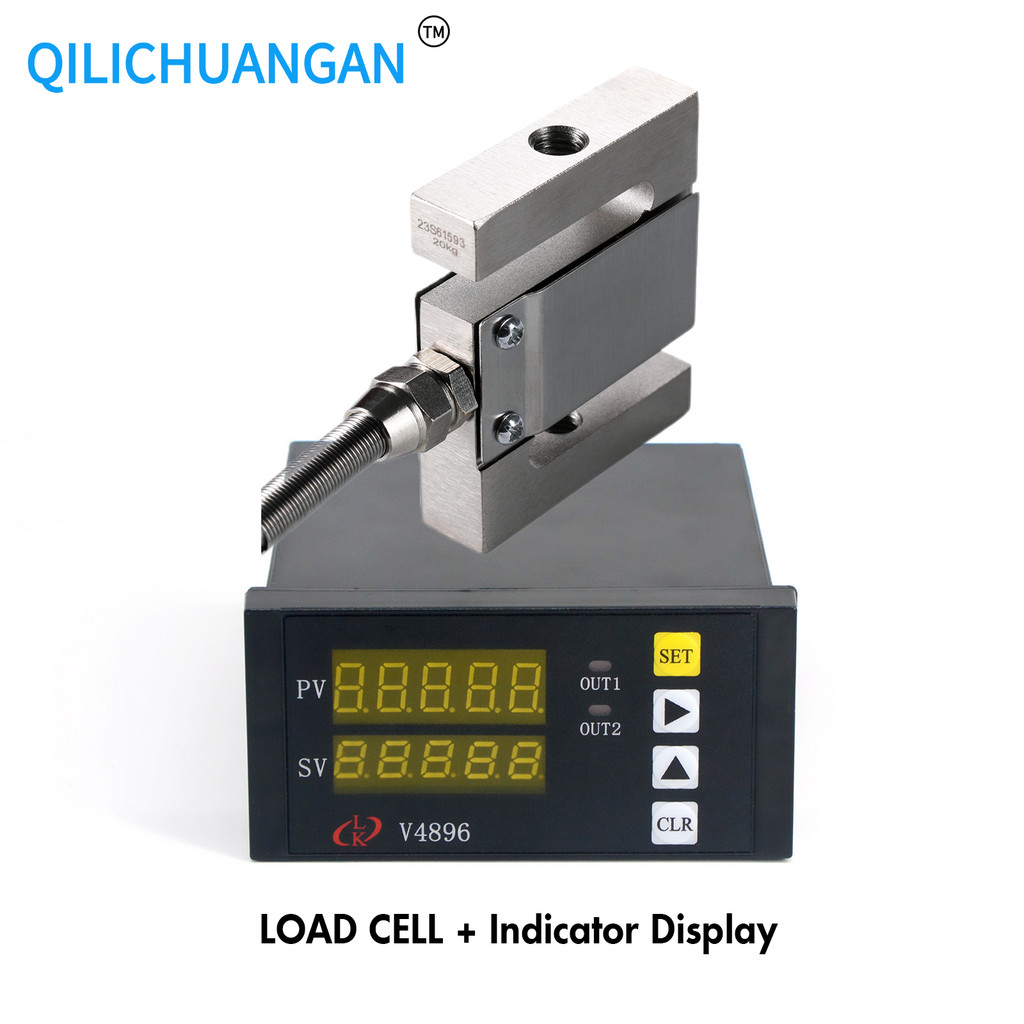 Jual S Type Load Cell Weighing Sensor + Indicator Display,Test Tension ...
