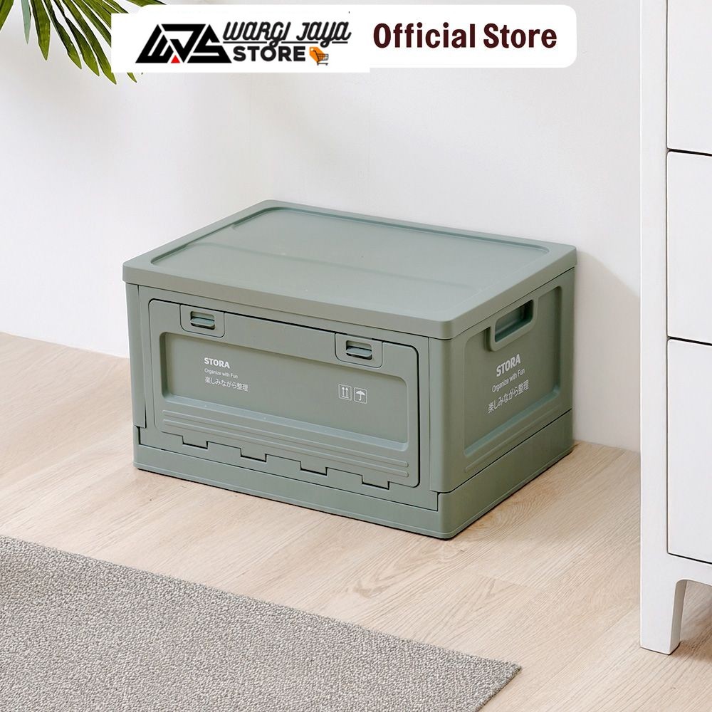 Jual AZKO Stora 50 ltr Kotak Penyimpanan Lipat - Hijau Wadah Kotak ...
