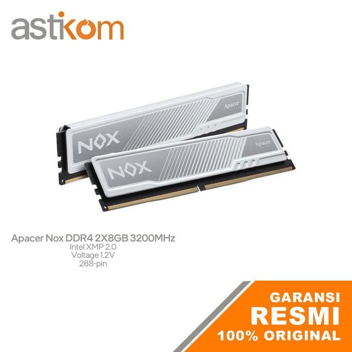 Jual RAM PC Apacer Nox DDR4 16GB (2X8GB) 3200MHz White | Shopee Indonesia