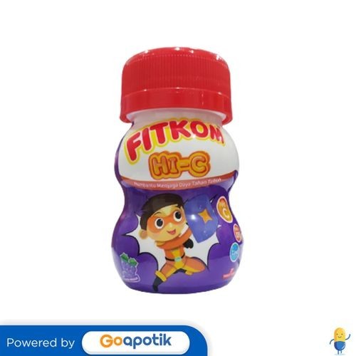 Jual Fitkom Hi-C Rasa Anggur 21 Tablet Botol | Shopee Indonesia