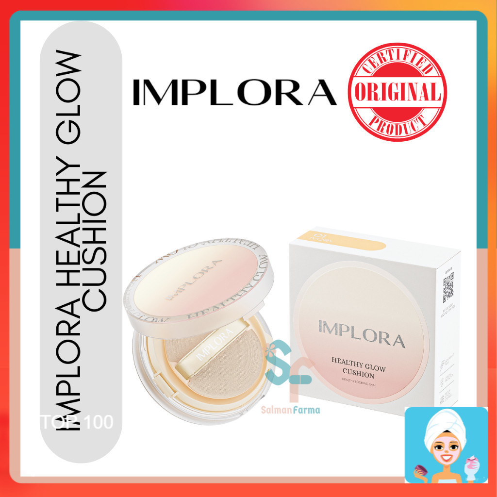 Jual [ML] IMPLORA HEALTHY GLOW CUSHION FULLSIZE / REFILL | Shopee Indonesia