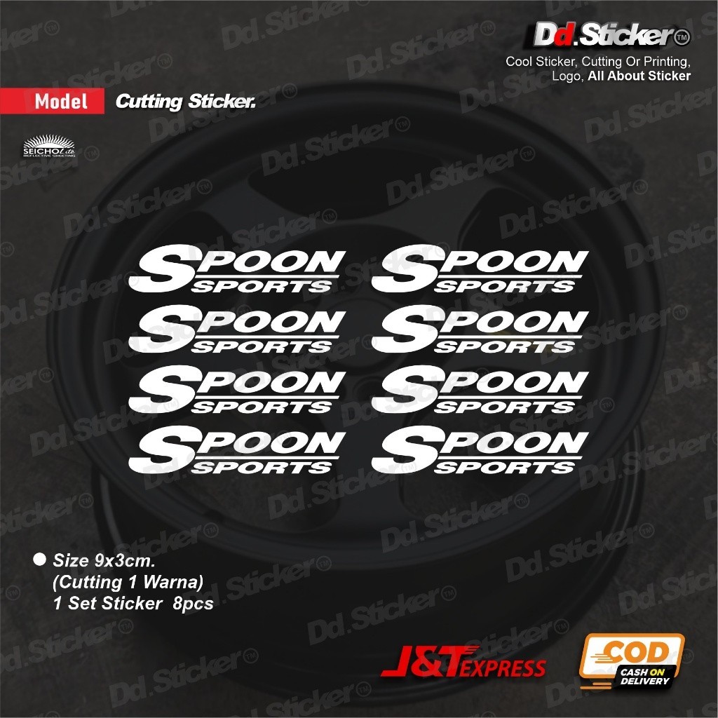 Jual Sticker velg spoon sports (sticker velg mobil 1 set) | Shopee ...