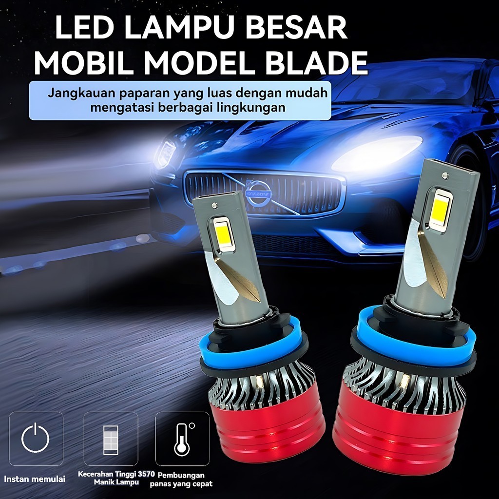 Jual 2Pcs 120W 25000LM H4 LED HEALIGHT H11 H7 H1 LAMPU LED 9005 HB3 ...