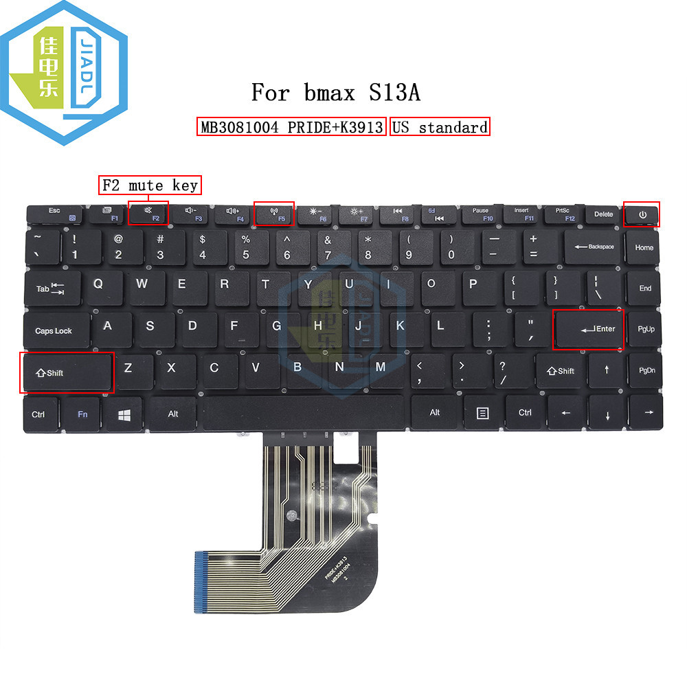 Jual PREORDER US English Keyboard for BMAX MaxBook S13A, LapBook SE ...