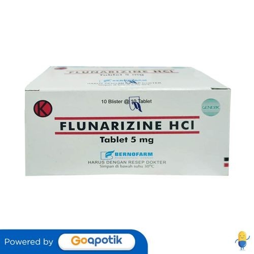 Jual Flunarizine Hcl Bernofarm 5 Mg Box 100 Tablet | Shopee Indonesia