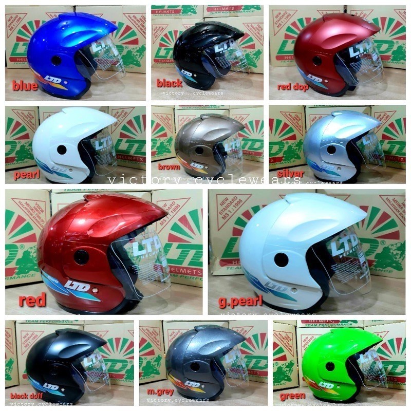 Jual HELM LTD SPORT KILAT KACA PUTIH TRANSPARAN MALAYSIA | Shopee Indonesia