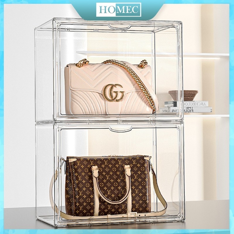 Jual JK98HY65 Lemari Tas Minimalis Transparan Rak Tas Susun Aestetic ...