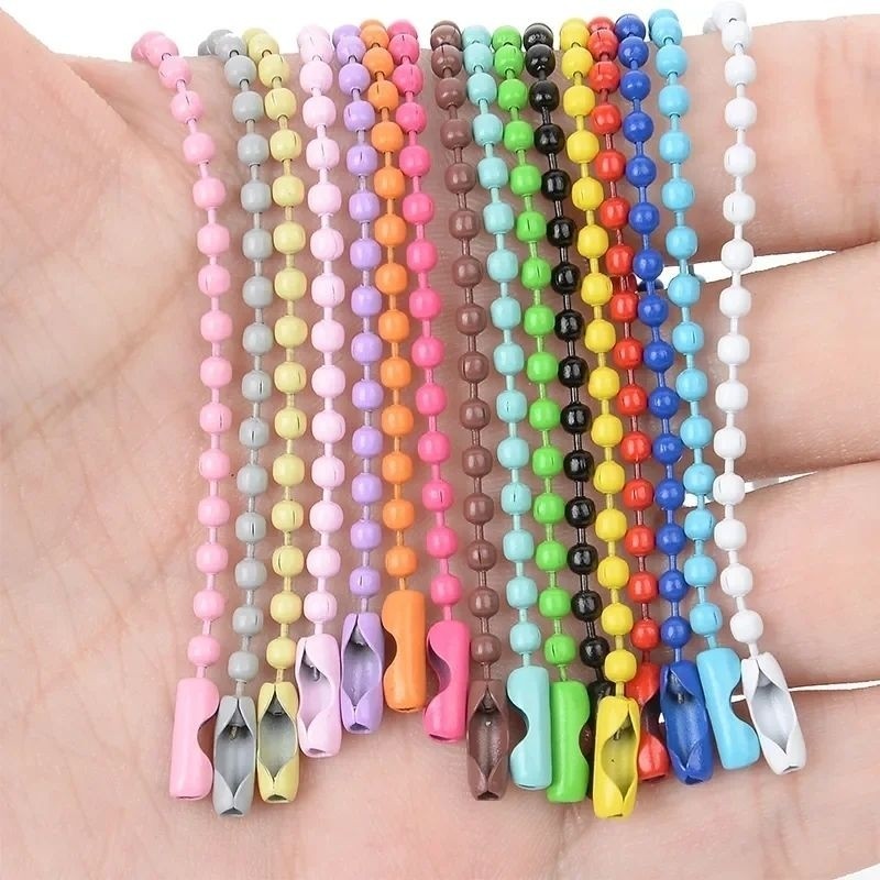 Jual (12 Pcs) Ball Chain Rantai Biji Merica Kecil Gantungan Rantai Bola ...